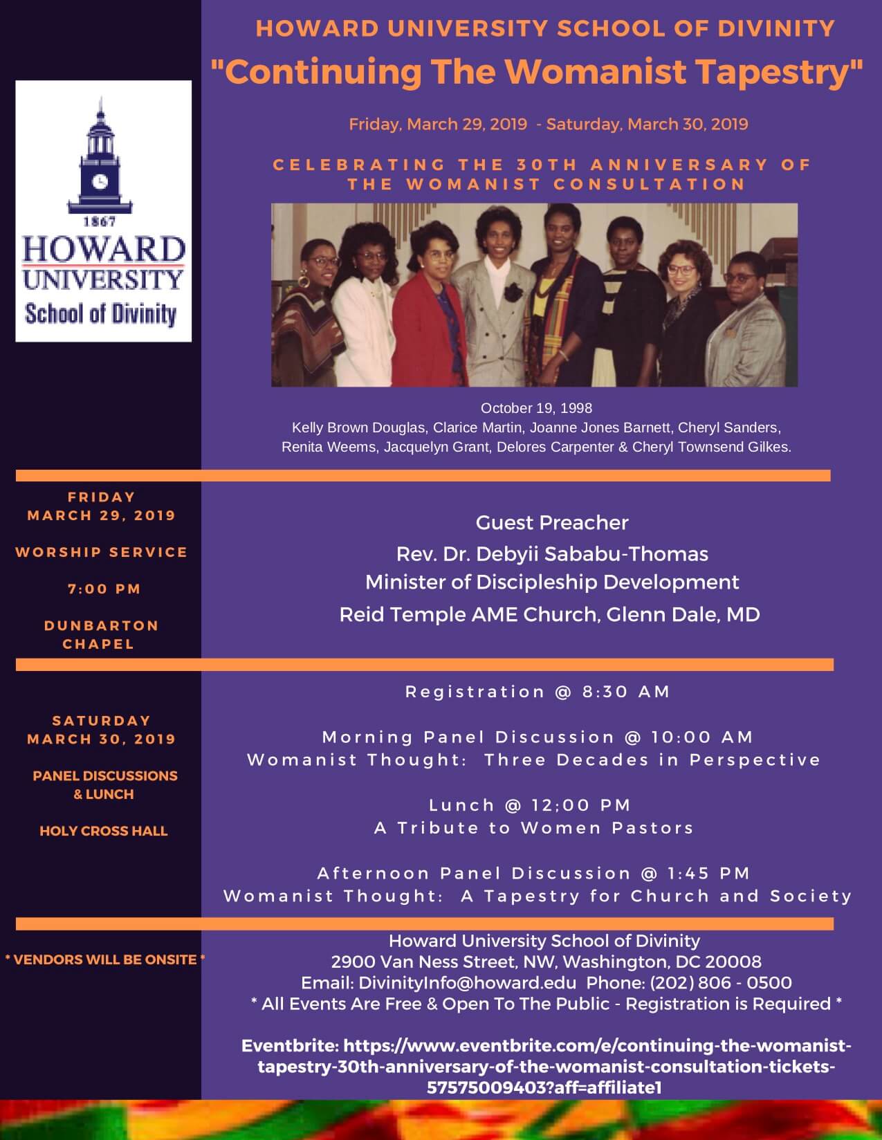 Howard University School of Divinity to Celebrate the 30th Anniversary ...